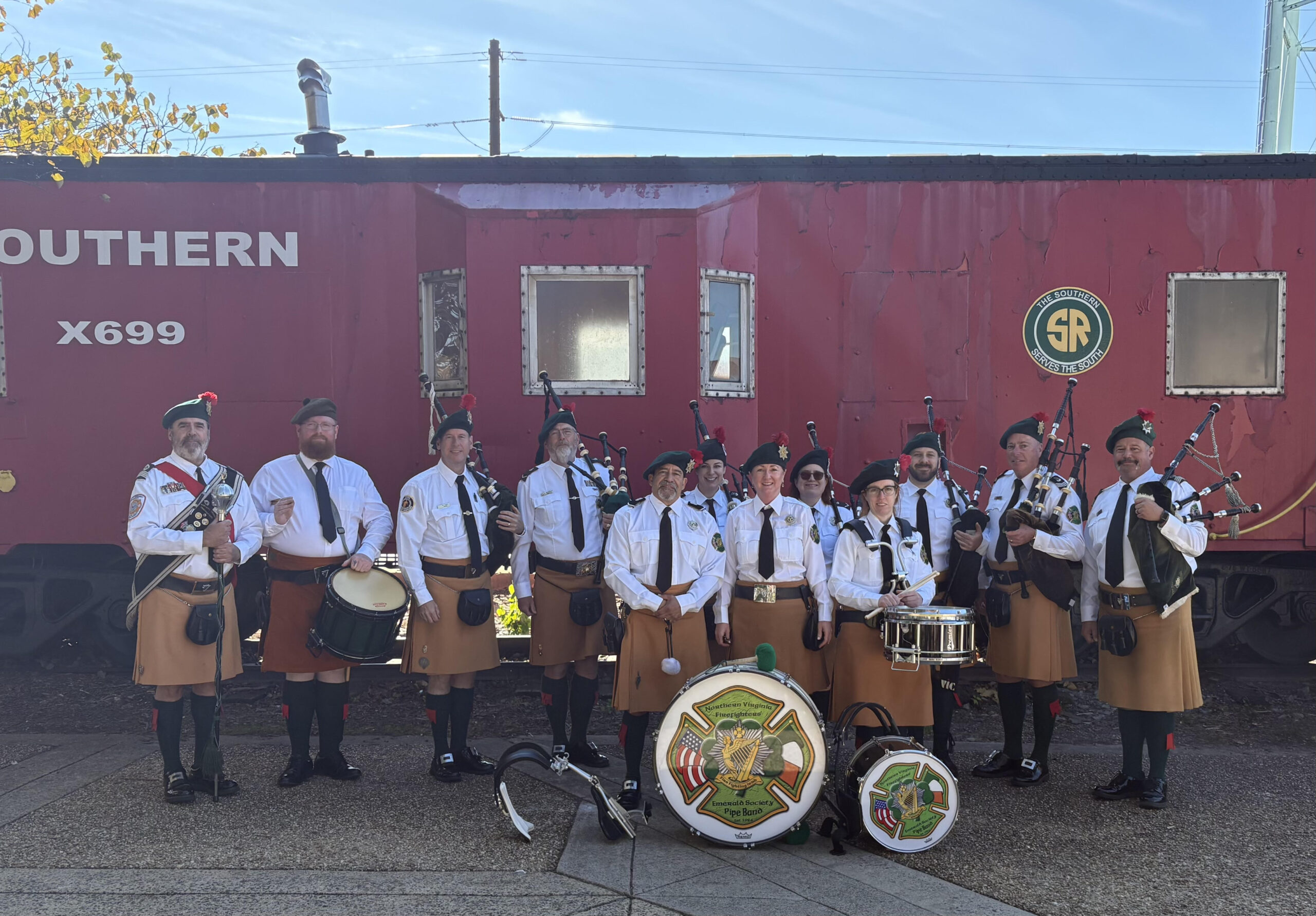 11-2025 VetDay1 – northern virginia firefighters' emerald society pipe band